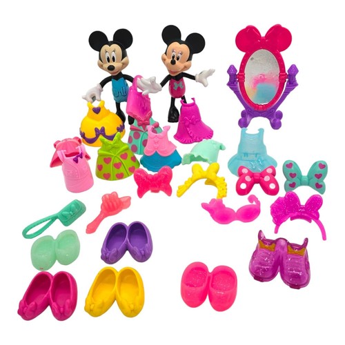 Mattel Minnie Mouse Doll Snap N Style Posable Dress Up Bow-tique Play ...