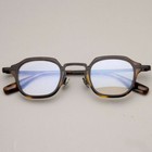 Vintage Small Square Eyeglasses Frames Acetate Metal Hand Made Glasses ...