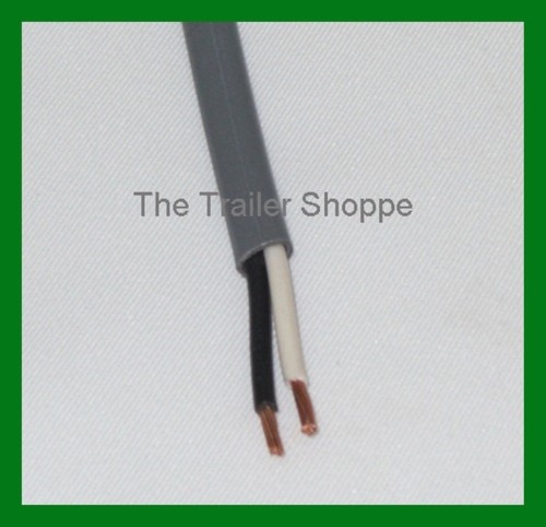 Trailer Light Cable 12-2 Wiring 12 Gauge 2 Wire Jacketed Gray Flexible ...