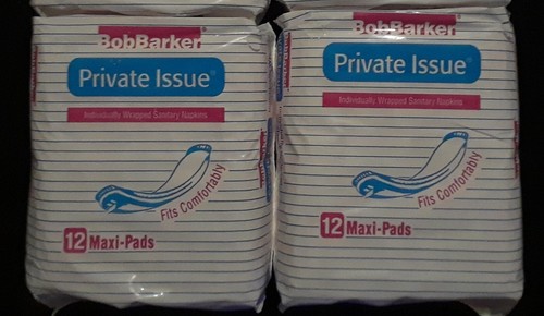 1990's Prison Maxi Pads - 2 Sealed Packs of 12 Bob Barker Private Issue ...