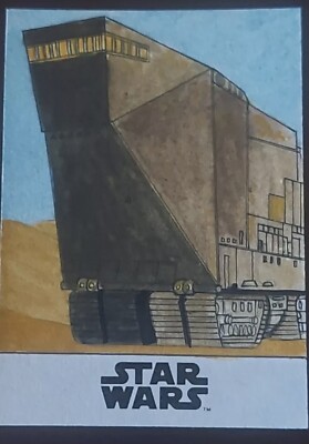 2019 Topps Star Wars Saga Jawa Sandcrawler Sketch Art Card By Shaow ...