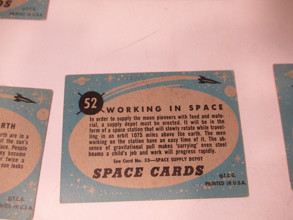 Vintage 1957 Lot of 16 Topps Space Cards Trading Cards | eBay