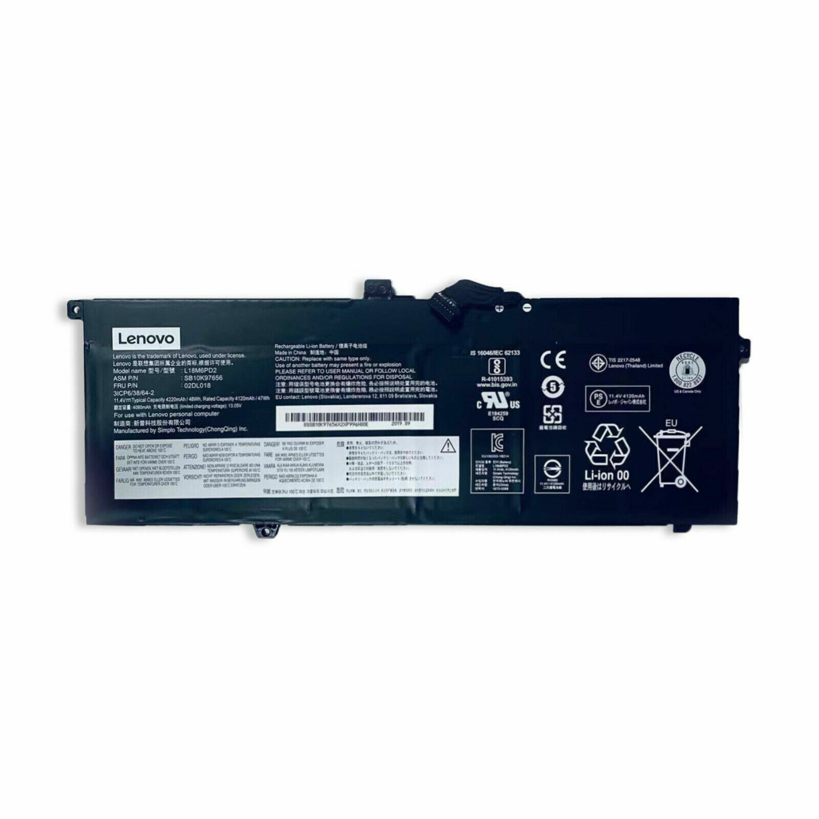 Genuine L18L3P72 L18M3P72 L19M3P71 Battery For Lenovo Yoga X390 | eBay