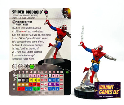 Marvel Heroclix Spider-Biodroid #050 w/ Card Spider-Verse Set | eBay