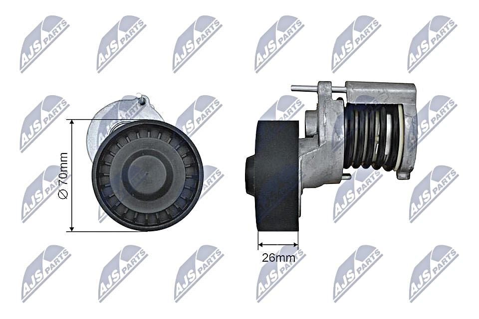 V-Ribbed Belt Tensioner Pulley For AUDI SEAT SKODA VW 91-15 030145299C ...