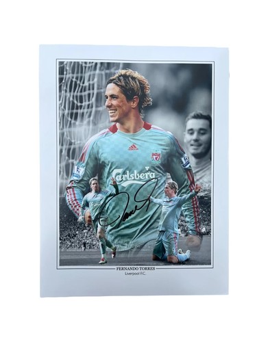 Fernando Torres signed 16x12 Montage - Liverpool FC - LFC - Spain ...