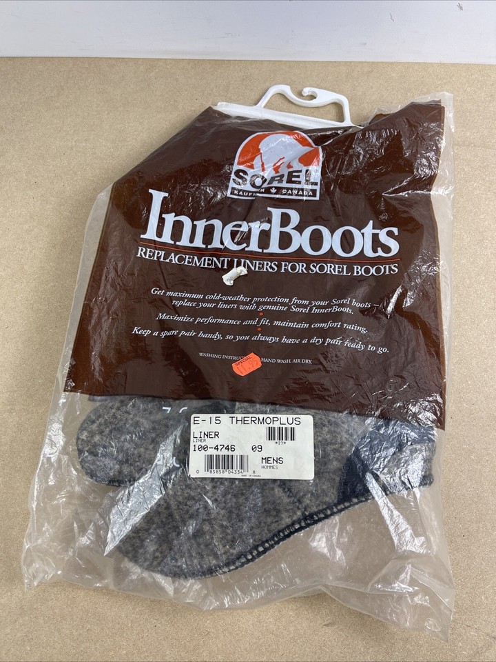 New Old Stock SOREL Men's Boot Liners Canada Size 9 3g | eBay