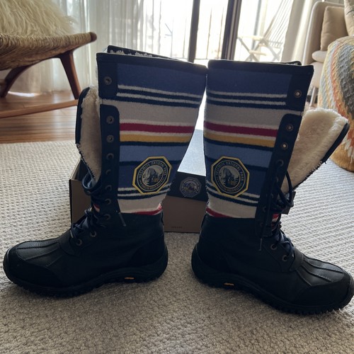 RARE🔥 UGG Australia x Pendleton Adirondack Tall Yosemite Park Wool Fur Sz 9 40 | eBay