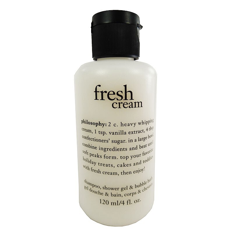 Philosophy Fresh Cream Shampoo, Shower Gel And Bubble Bath (4 Oz.) | eBay