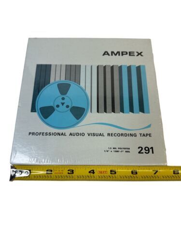 Sealed AMPEX 291 7" Reel Professional Audio Visual Recording Tape 1/4 ...