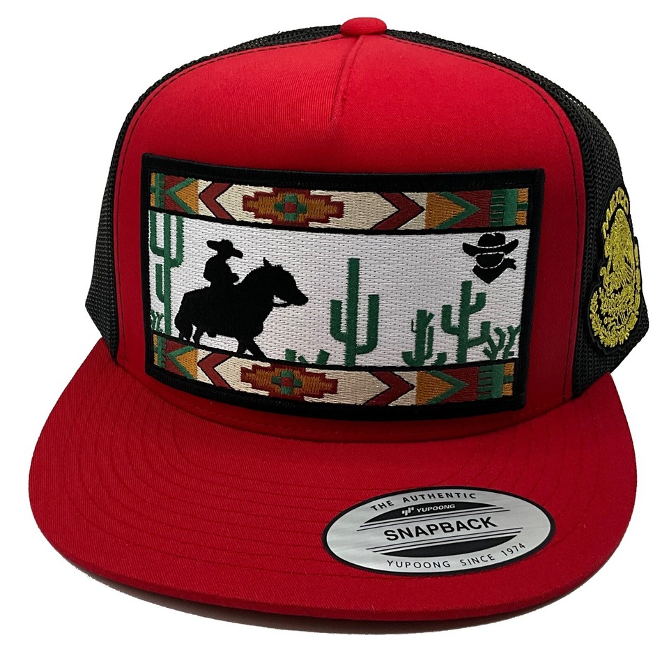 DE RANCHO HAT CON EL CHAPO GUZMÁN HAT RED BLACK MESH MÉXICO | eBay