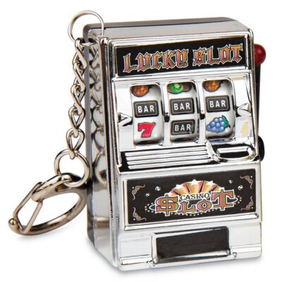 World's Tiniest Mini Jackpot Slot Machine Lucky Charm Keychain Random ...
