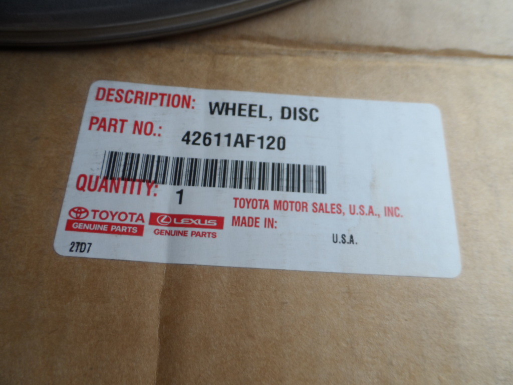 NEW TOYOTA OEM Alloy Wheel Rim 17x7.5 6 Lug Sequoia Tundra SR5 ...
