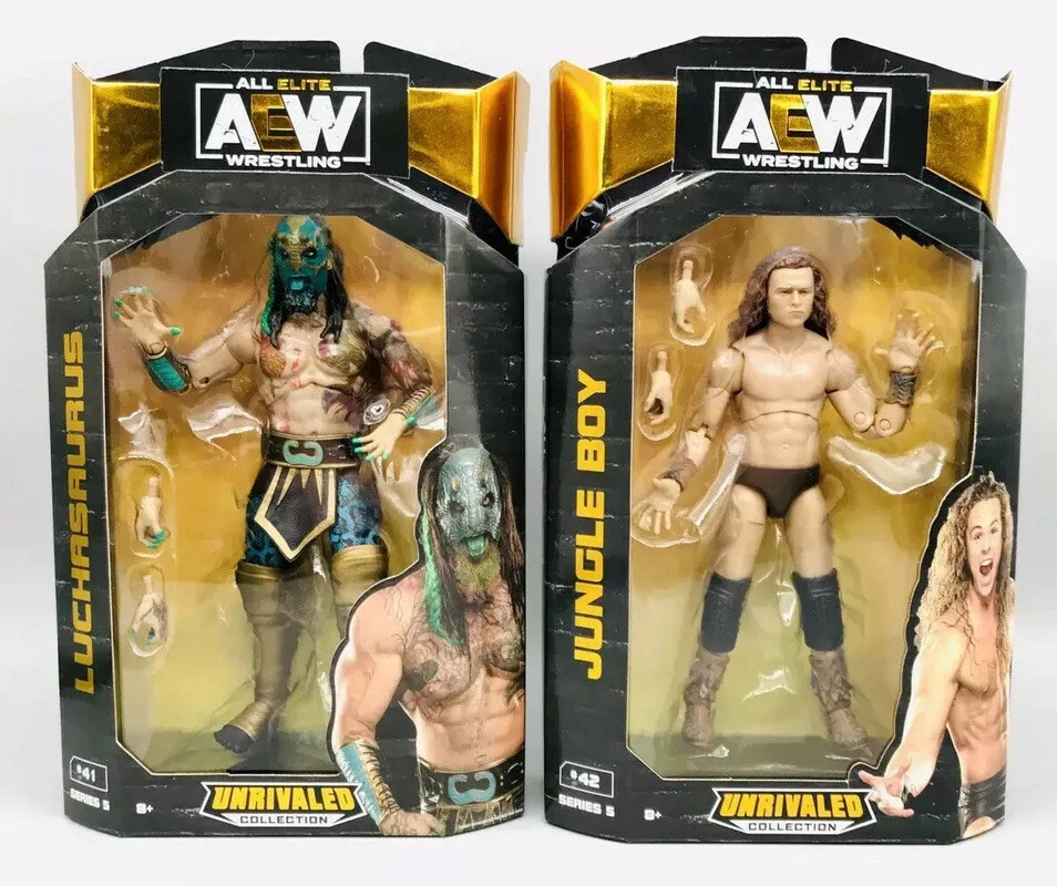 AEW Pack Jurassic Express 6-Inch Luchasaurus And Jungle Boy, 52% OFF