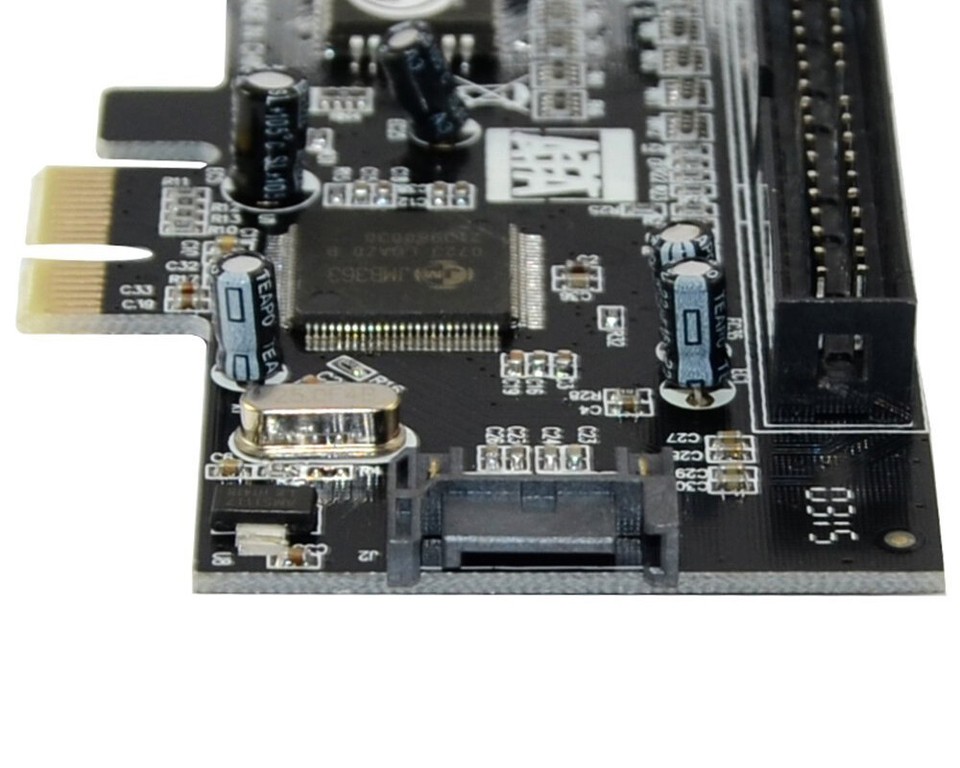 PCIe PCI Express to IDE ATA133 + SATA II + ESATA Raid Controller ...