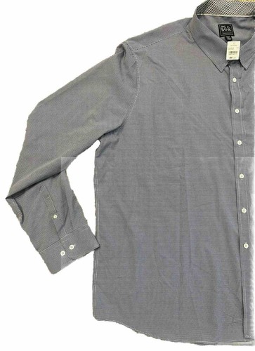 JOS. A. Bank Button Down Shirt Size 4XLT Blue Houndstooth Traveler ...