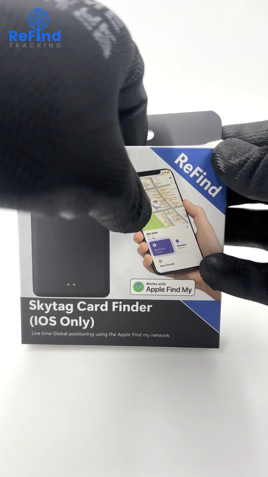 ReFind Skytag Card Tracker - Rechargeable Smart Tag on Find My App (IOS ...