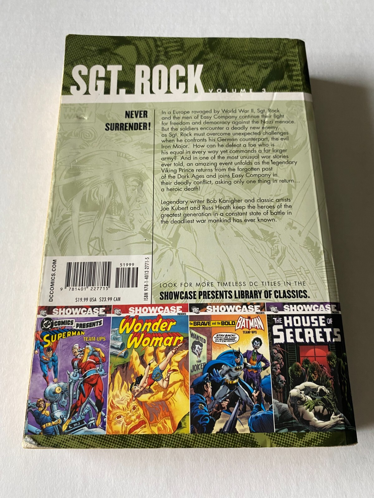 DC Showcase Presents Sgt Rock Vol 3 Paperback TPB/Graphic Novel Comics ...