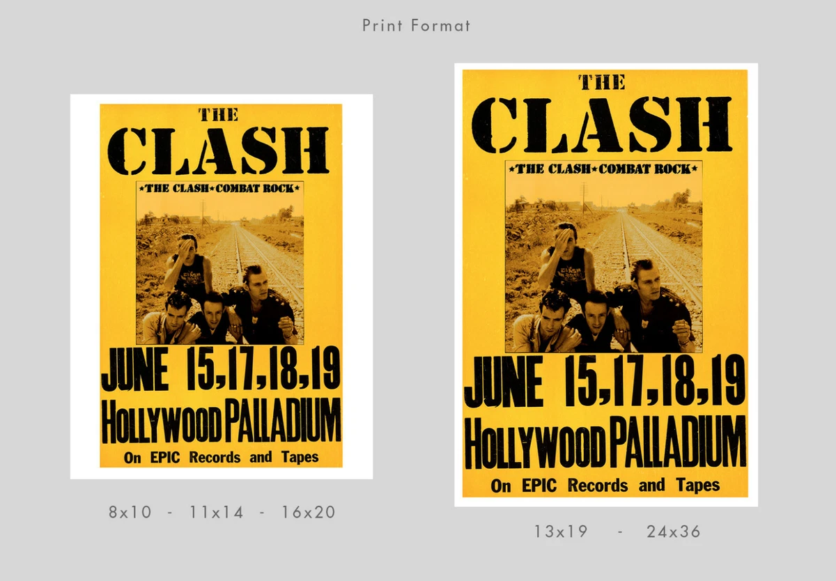 The Clash Combat Rock Poster