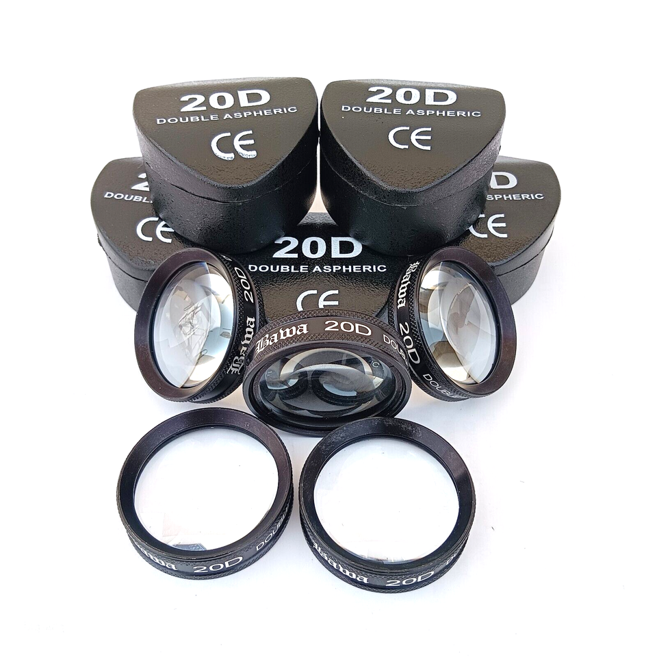 20D Double Aspheric Lens 5 pieces Set For Eyes Examination With Free ...