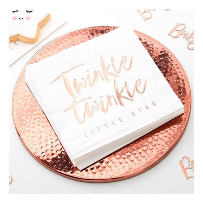 NEW Ginger Ray Twinkle Napkins 16 Pack By Spotlight | eBay