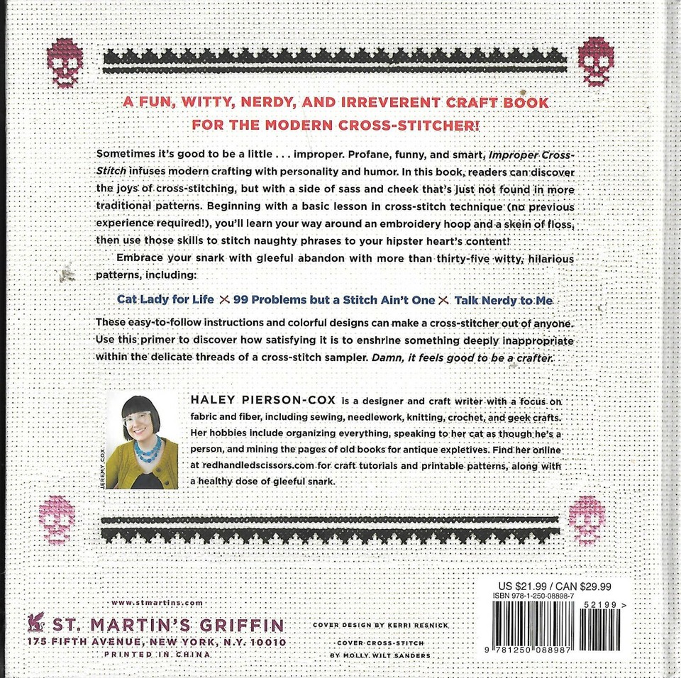 Improper Cross-Stitch: 35+ Properly Naughty Patterns by Haley Pierson ...
