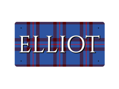 Elliot (Elliot Modern Tartan) - Metal Sign | eBay UK