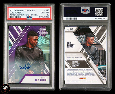2017 PANINI ELITE EXTRA EDITION 143 LUIS ROBERT /50 AUTO ASPIRATIONS ...