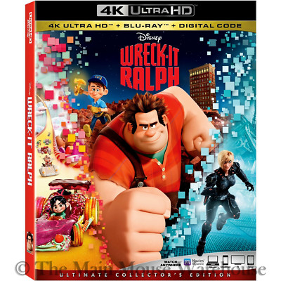 Authentic Disney Wreck It Ralph 4K Ultra HD UHD Blu-ray & Digital Copy ...