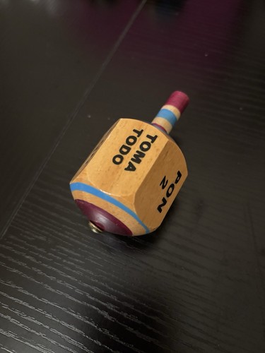 TOMA TODO PIRINOLA Wood Traditional Mexican Family GAME Handmade Great ...