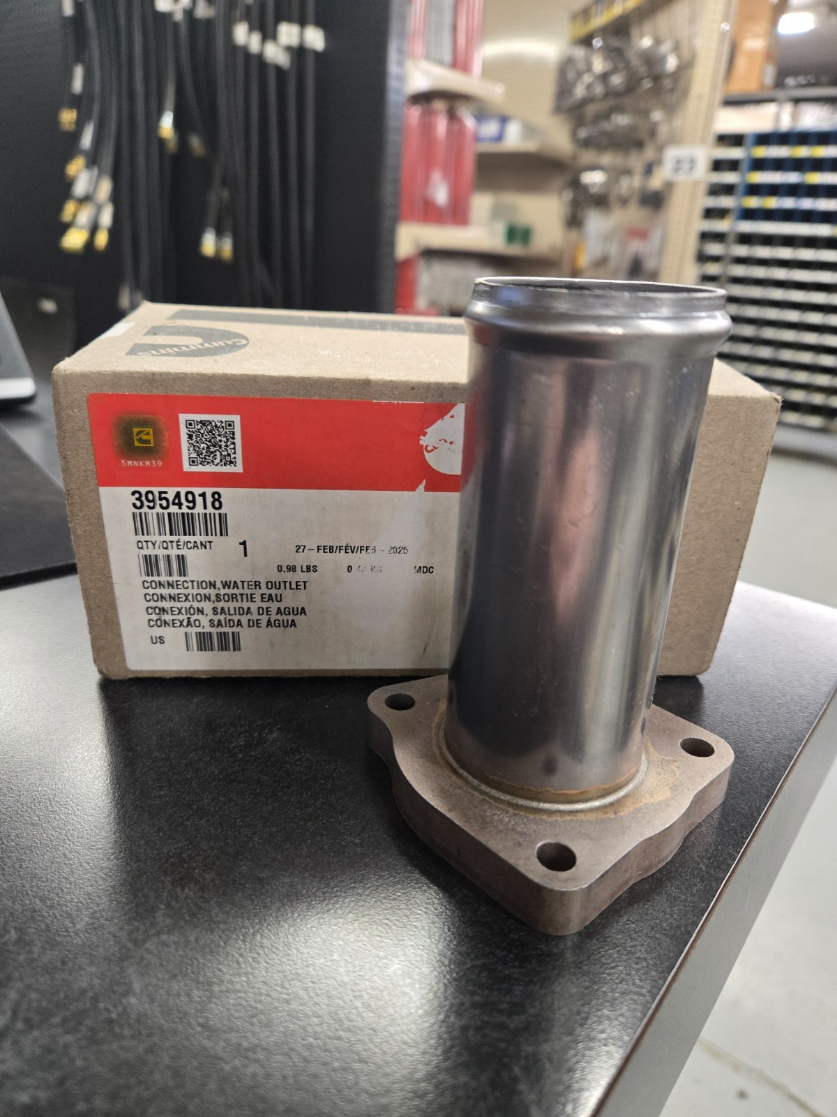 3954918 Water Outlet Connection (NEW) | Cummins ISB/QSB | eBay