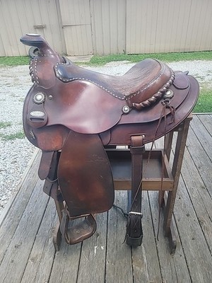 15" Circle Y Western Saddle. 8" Gullet. | eBay