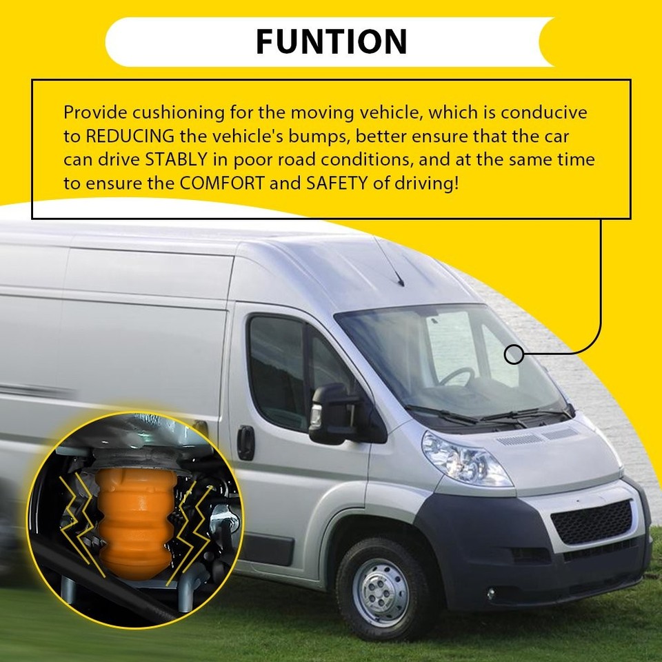 Rear Car Bump Stop For Citroen Relay MK2 FIAT Ducato MK3 PEUGEOT Boxer ...