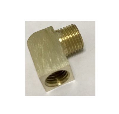 Fitting Metric M8X1.0 M8 M8X1 Male to Pipe 1/16" NPT Female 90 Deg ...