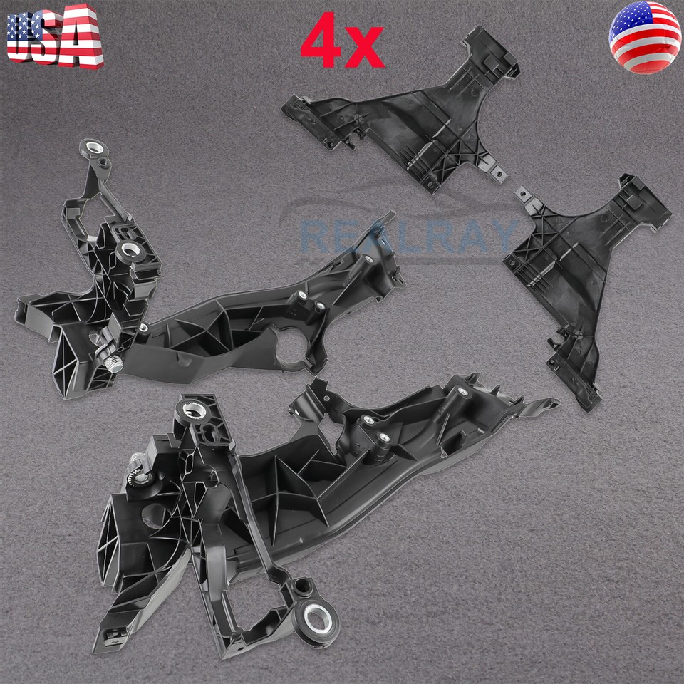 4PCS Front Headlight Mount Support Plate Bracket Set for Audi A4 S4 13 ...