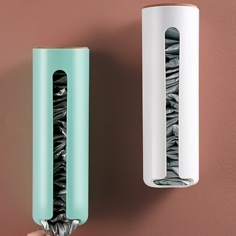 Wall Hanging Plastic Bag Garbage Bag Storage Box Rack Trash Bags ...