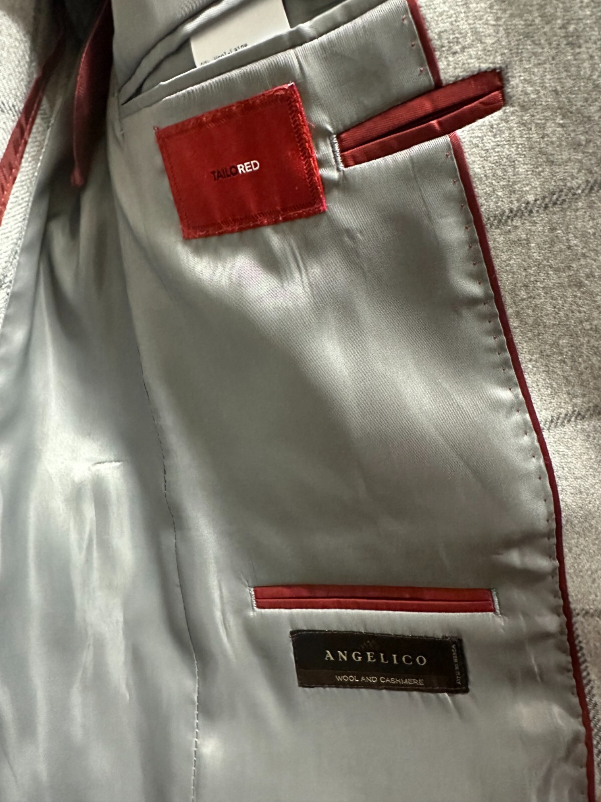 TailoRED Italian Sport Coat 38S, Wool/Cashmere, Natural Shoulder, ($999 ...