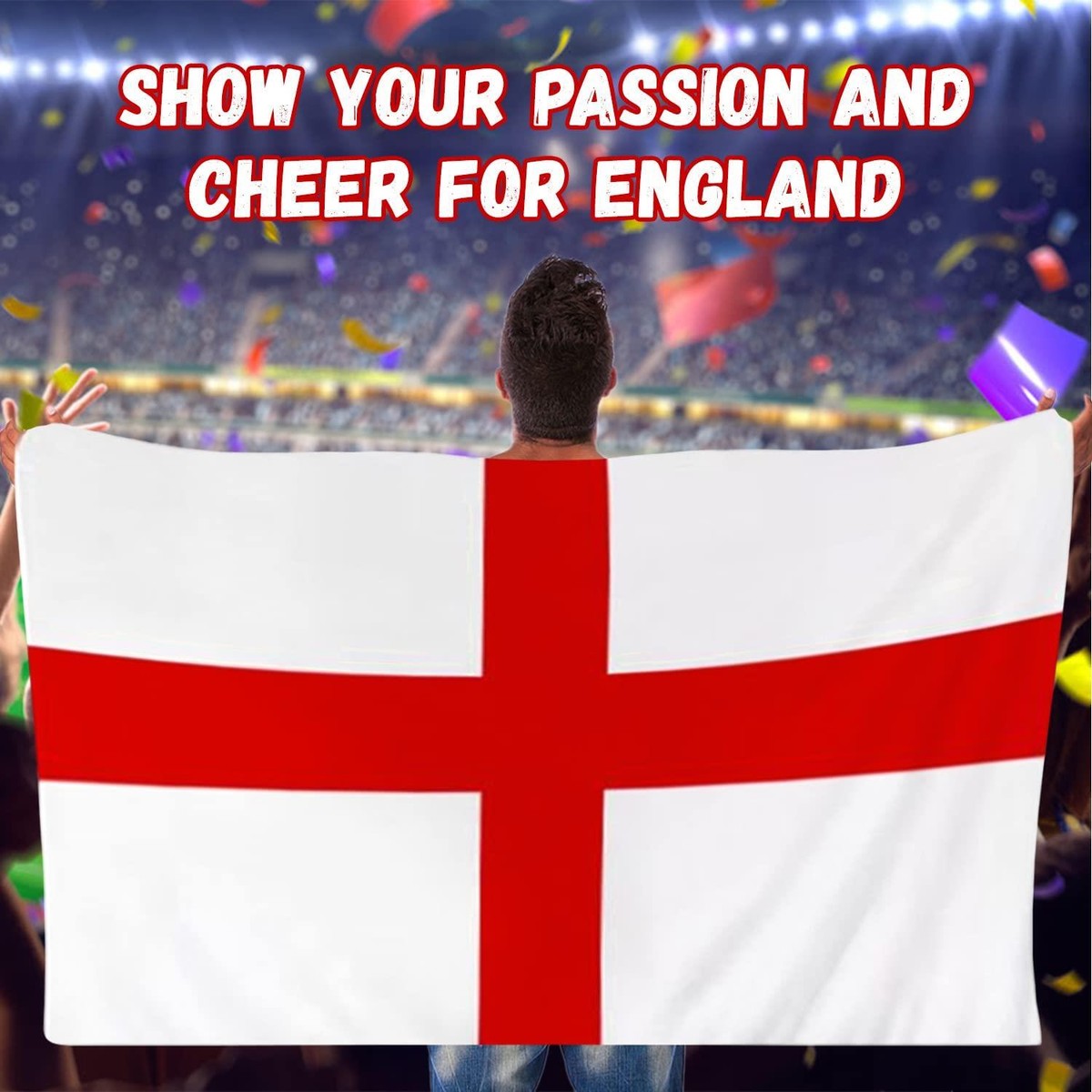 Bandiera Inghilterra ENGLAND FLAG 5FT X 3ft St George Cross Flags ...