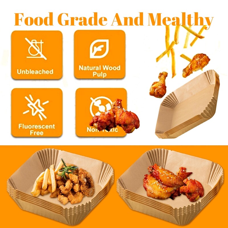 Set of 50 Baking Papers Oil-Proof Water-Proof Baking Roasting Suppies ...