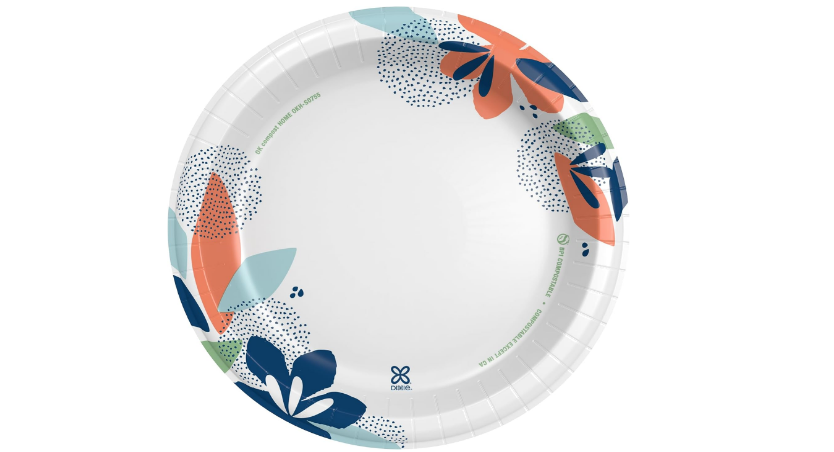 Dixie Large Paper Plates, 10 Inch, 204 Count, 2X Stronger*, Microwave ...