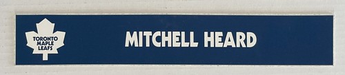 Toronto Maple Leafs Locker Room Used Nameplate Mitchell Heard | eBay