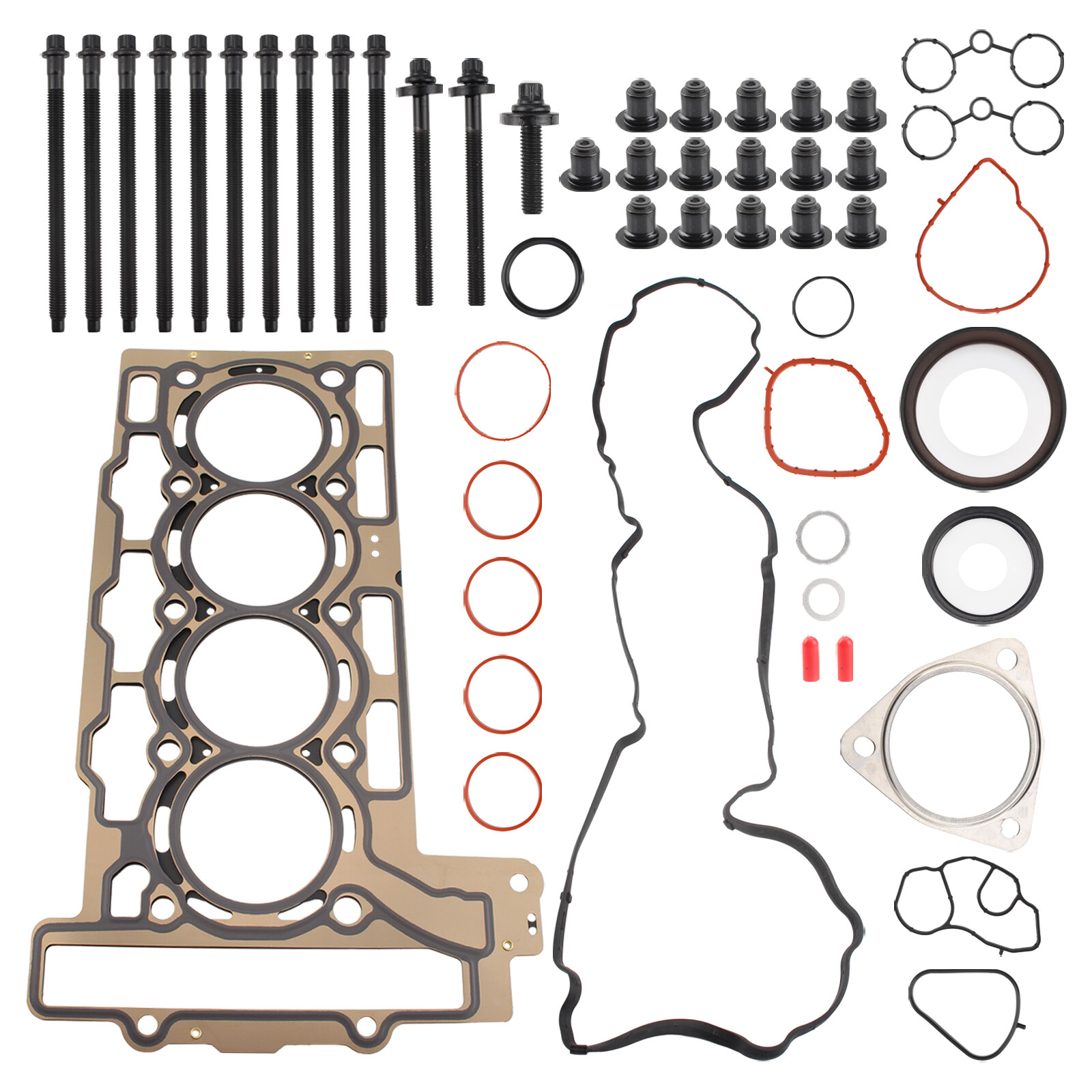 For Mini Cooper R55 R56 N14B16A N14B16C Engine Head Gasket Seals Bolts ...