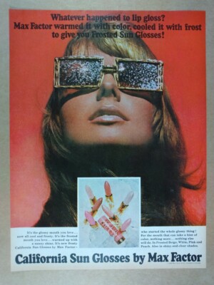 1968 Max Factor California Sun Lip Gloss vintage print Ad | eBay