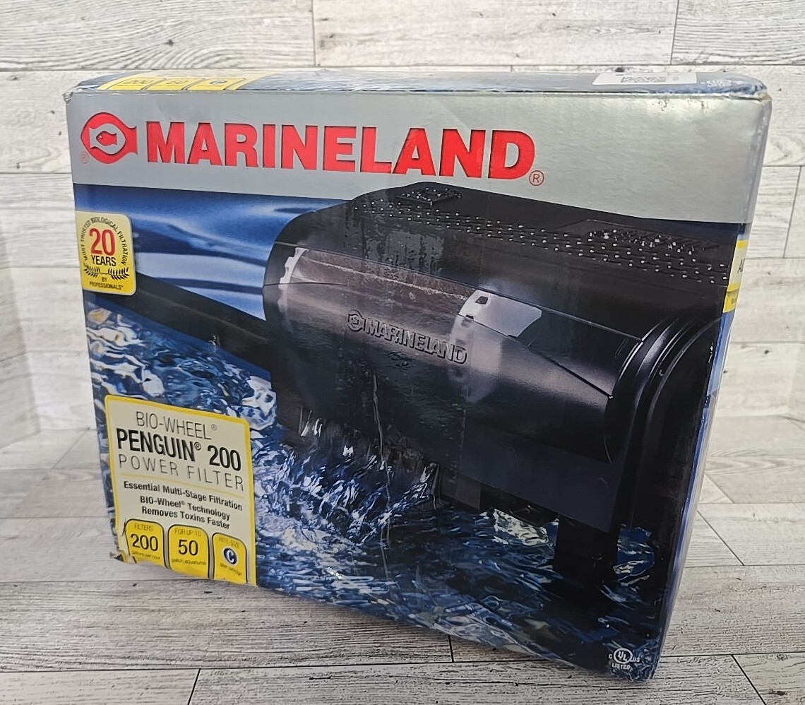 MarineLand Penguin 200 Power Filter, 200GPH (PF0200B) Black (50 Gallon ...