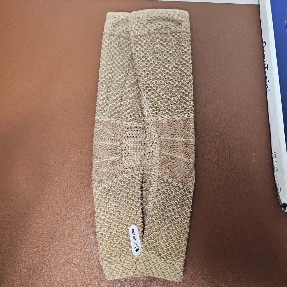 Bauerfeind GenuTrain Knee Support Brace Kniebandage Size 3C Beige | eBay
