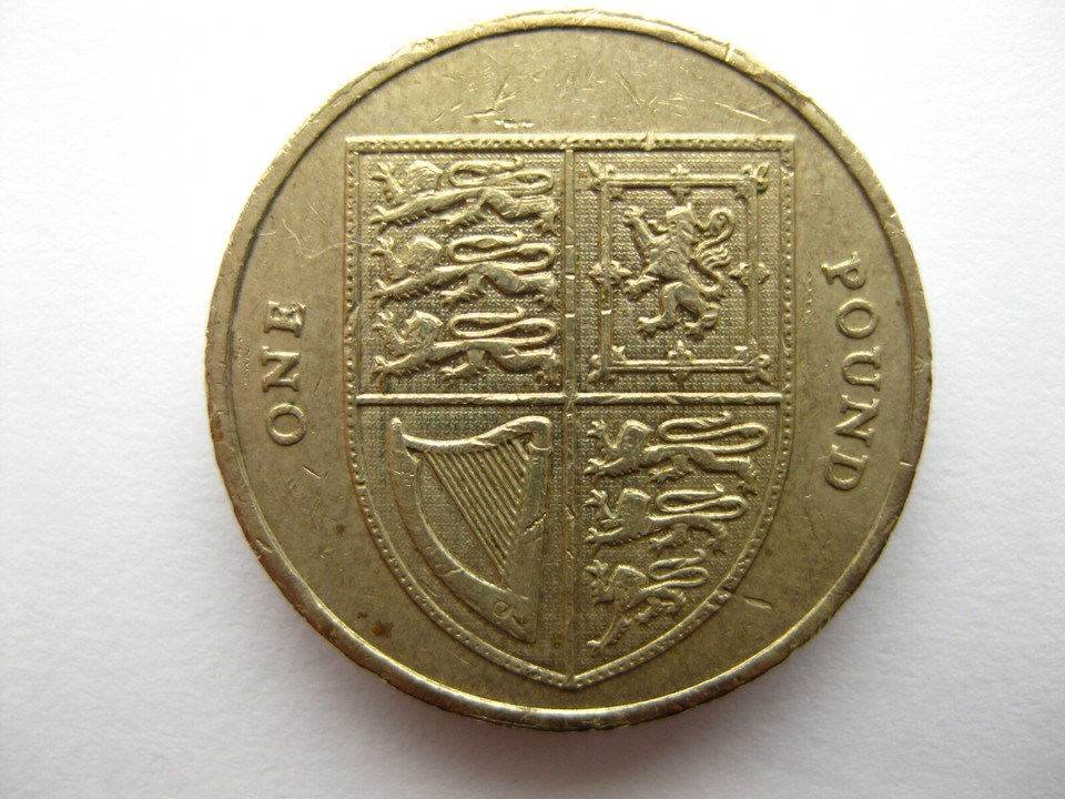 Old Round One Pound £1 Coins UK Gibraltar Isle of Man Jersey Guernsey ...