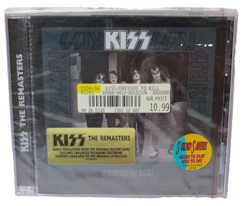 KISS DRESSED TO KILL CD REMASTERED 1996-97 USA MERCURY SEALED HYPE ...