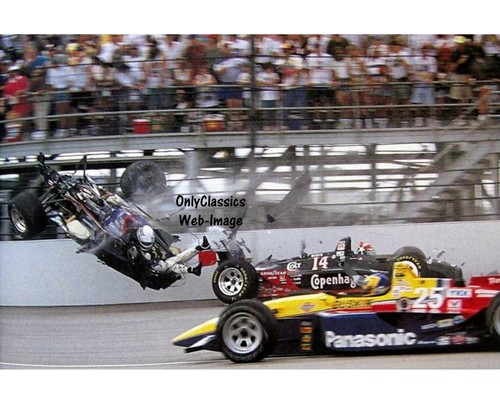 1995 STAN FOX CAR CRASH EDDIE CHEEVER A.J. FOYT INDY 500 AUTO RACING ...