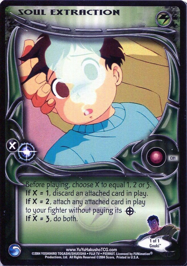Soul Extraction - C81 - 1st Edition (Alliance) Yu Yu Hakusho | eBay