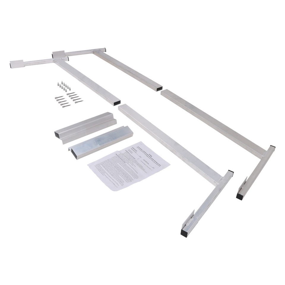 2PCS Truck Cap & Topper Ladder Rack Universal Aluminum Heavy Duty 400lb ...